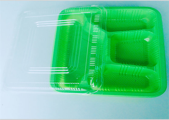 Four Compartment PP Food Tray Food Takeaway Packaging For Dinner , Ce Certificate