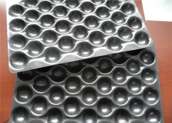 Black Apple Storage Trays , Recyclable Food Packaging 0.11-0.19mm Thickness
