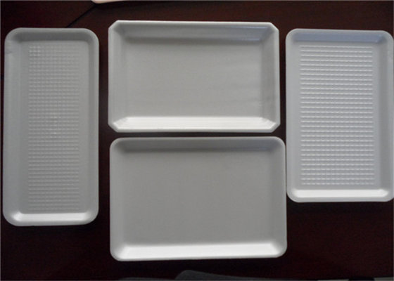 Disposable PS Foam Tray , Small Decorative Plastic Trays For Food Packaging