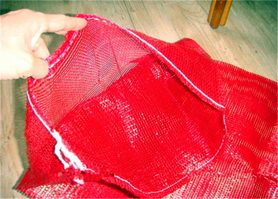 Food Grade Leno Mesh Drawstring Net Bags , Potato And Onion Bags Packaging Net