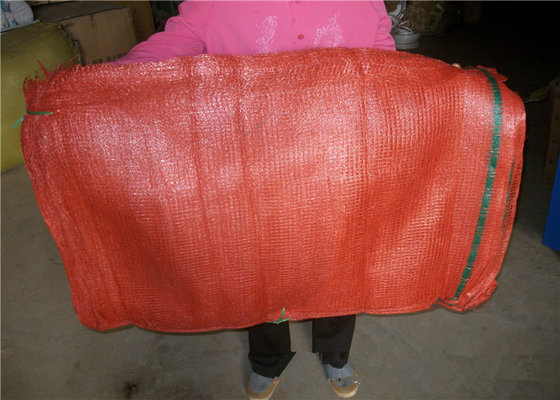 PE PP Round Plastic Mesh Bags Single Fold Bottom With Hold Capacity 5 Kg To 50 Kg