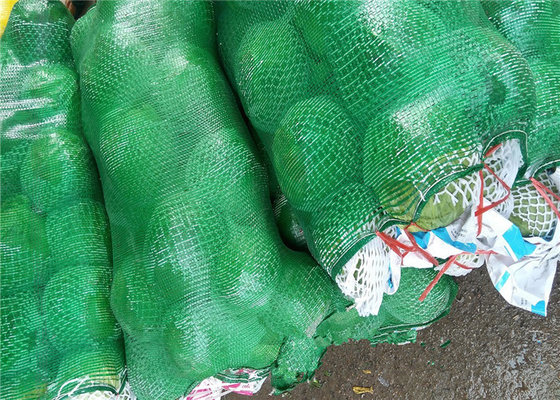 PE PP Round Plastic Mesh Bags Single Fold Bottom With Hold Capacity 5 Kg To 50 Kg