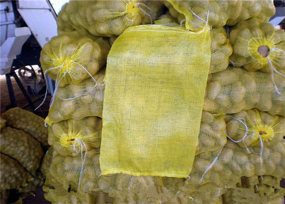 Food Protector Plastic Mesh Bags , Colorful Nylon Mesh Produce Bags For Shopping Mall