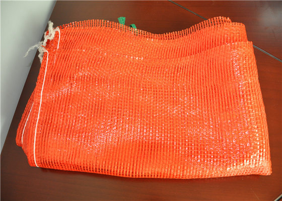 Food Protector Plastic Mesh Bags , Colorful Nylon Mesh Produce Bags For Shopping Mall