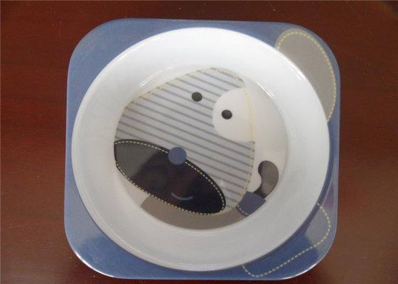Non - Toxic Melamine Plastic Bowls Bright Color Ceramic Look For Outdoor And Picnics