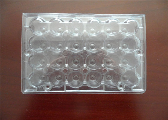 PEC Plastic Egg Tray , Reusable Plastic Egg Cartons Promotional Simple Design