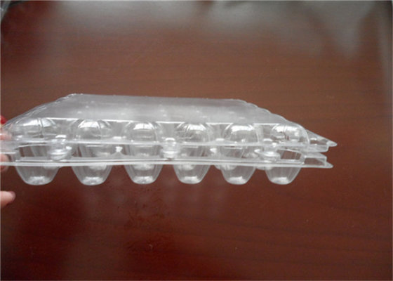 PEC Plastic Egg Tray , Reusable Plastic Egg Cartons Promotional Simple Design