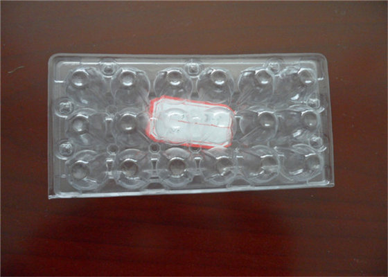 Customized Food Grade Plastic Egg Tray 18 Holes Clear Lucite For Eggs Packaging