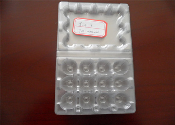 Food Package Plastic Quail Egg Holder PVC Type With Carton Box Packing