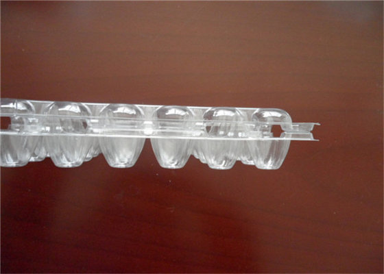 PEC PET 6 Pack Egg Cartons , Lucite Clear Plastic Egg Cartons For Packaging