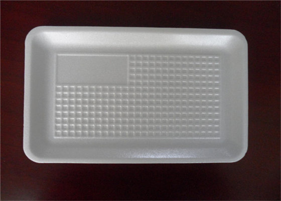 Anti - Slip Airline Solid Color Plastic Serving Tray , Meat Trays Packaging