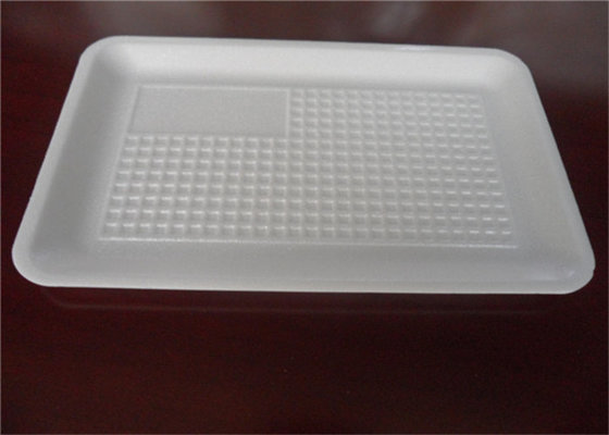 Rectangular Serving PS Foam Tray , Thermoformed Packaging Trays For Fast Food Shop
