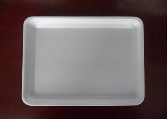 Healthy PS Foam Plastic Food Trays Tear Resistance Polystyrene Trays For Food