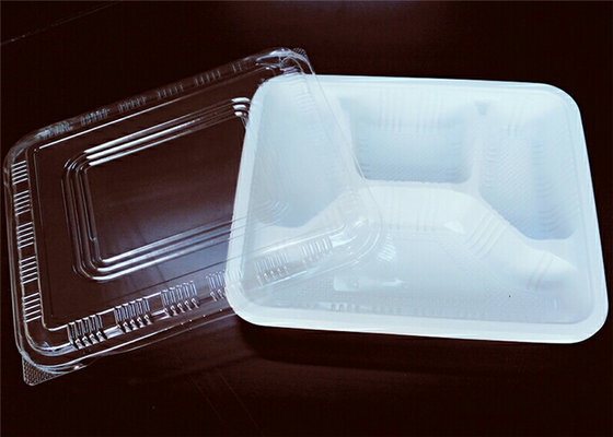Polypropylene Fast Food Serving Trays Container For Highly Processed Aquatic Packing