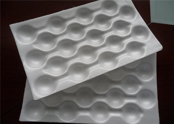 White Fruit Packaging Trays Stacked Packing Disposable Divided Blister Apple Tray