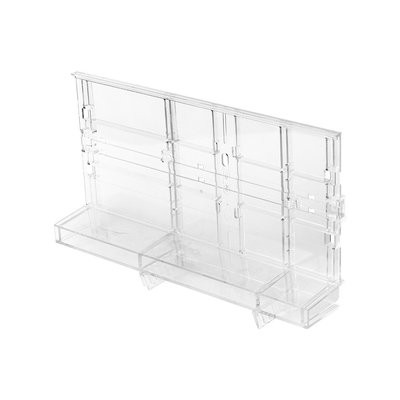 NAK 80 Steel Cold Runner Medical Injection Molding For Clear Acrylic Display