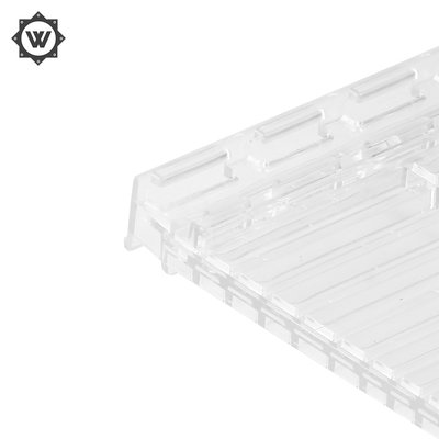 Cold Runner PC Injection Molding Products Polycarbonate Clear Makeup Drawers