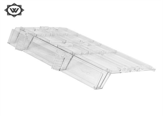 Clear Acrylic Plastic Molding , Moulded Plastic Components Acrylic Makeup Display
