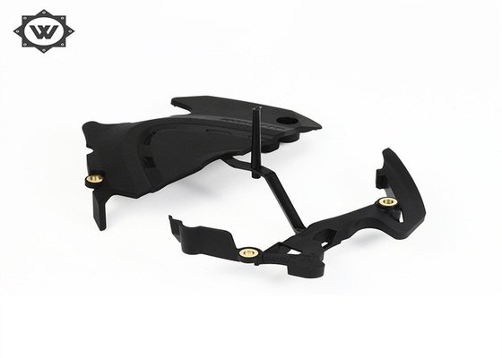 Professional Brass Metal Insert Molding , Black PC/ABS Plastic Molding Parts