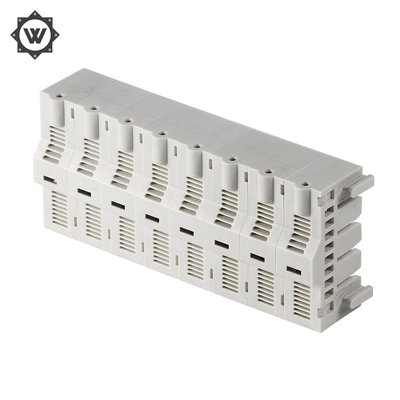 White ABS Electrical Plastic Moulding Connector Housing Different Treatment