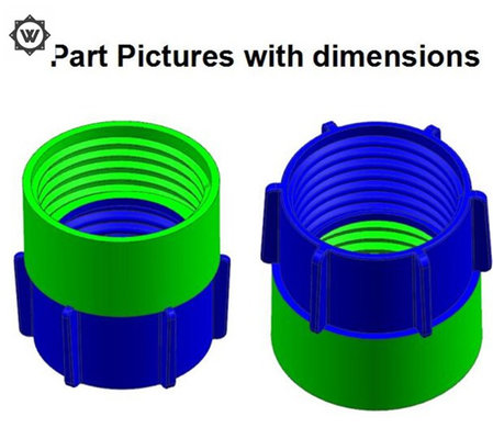 Short Shot Injection Molding Manifold , POM Injection Molding Screw Connector