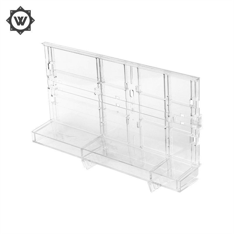 SPI-A3 Clear Plastic Molding Parts Acrylic Makeup Holder 500000 Cycles Mold Life