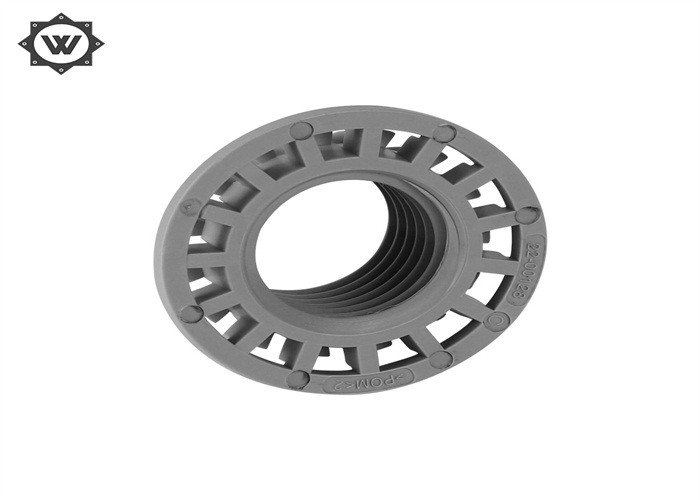 PC/ABS Two Shot Injection Molding Plastic Molded Parts Unscrewing Threaded Wheel Cover