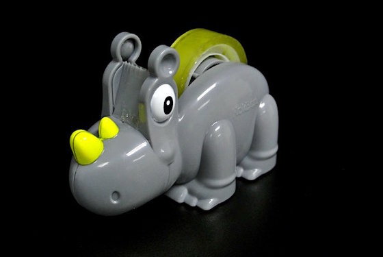 Two Horn Dinosaur Toy Animal Figures , Jungle Animal Figures For Fast Food Restaurant supplier