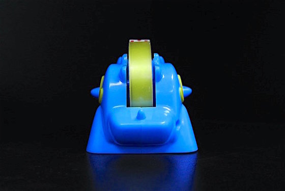 Blue Stationery Plastic Toy Figures With Transparent Tape 11*6.5*5.5cm supplier