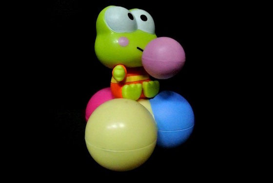 Green Frog Kerokerokeroppi Custom Plastic Toys For Children Storage supplier