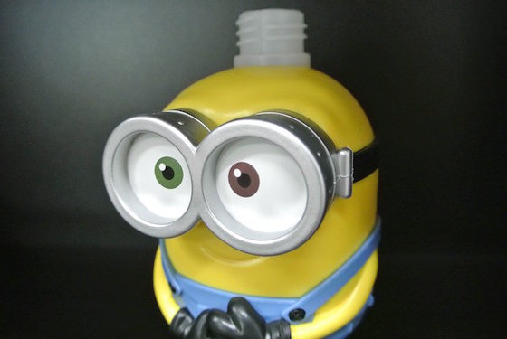 Pirate Minions Shaped Cartoon Water Bottle , Cute Baby Shampoo Bottle  supplier