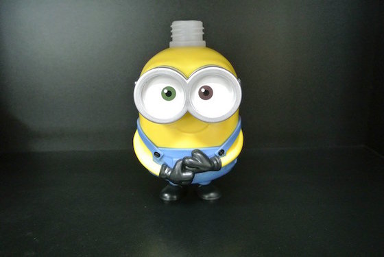 Pirate Minions Shaped Cartoon Water Bottle , Cute Baby Shampoo Bottle  supplier