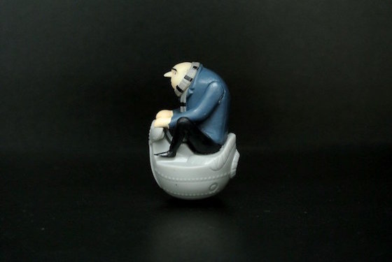 Grey Color Gru Action Figure , Cartoon Characters Toys For Souvenir supplier