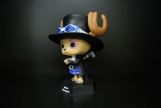 Customized One Piece Figure Collection For Promotion Black Color 8*5*3cm supplier