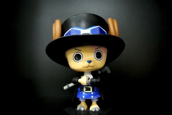 Customized One Piece Figure Collection For Promotion Black Color 8*5*3cm supplier
