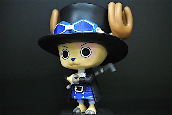 Customized One Piece Figure Collection For Promotion Black Color 8*5*3cm supplier