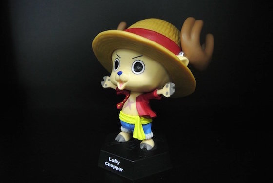 One Piece Character Cartoon Custom Plastic Toys With A Strawhat 3.5 Inch supplier