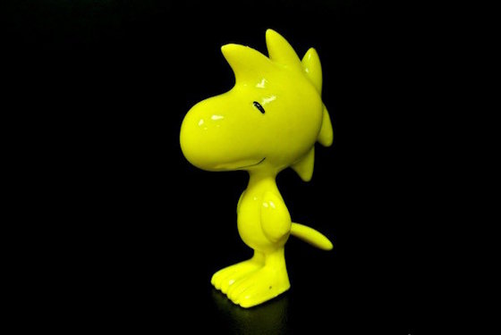 Cute Yellow Bird Toy Story Figures , Snoopy Figurines Collection Woodstock With A Tail supplier