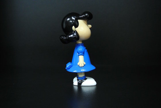 Beautiful Blue Skirt Plastic Toy Figures For Display Easy Maintenance supplier
