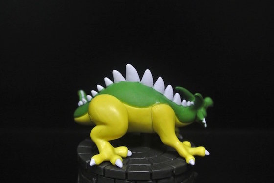Green Yellow Color Japanese Anime Figures Dragon Shape With A Base supplier