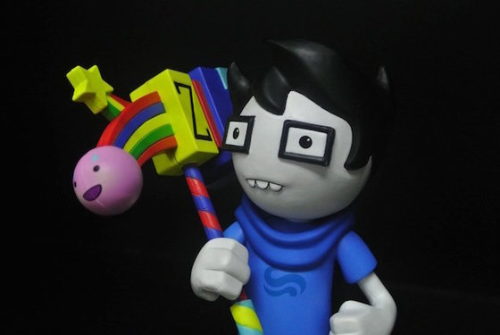 Glasses Boy Custom Action Figures Home Decoration With A Colourful Chopper supplier
