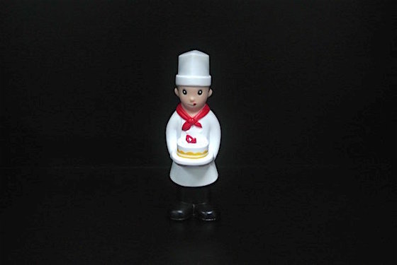 5 Inch Cake Baker Mini Vinyl Figures , Vinyl Collectible Toys White Color supplier