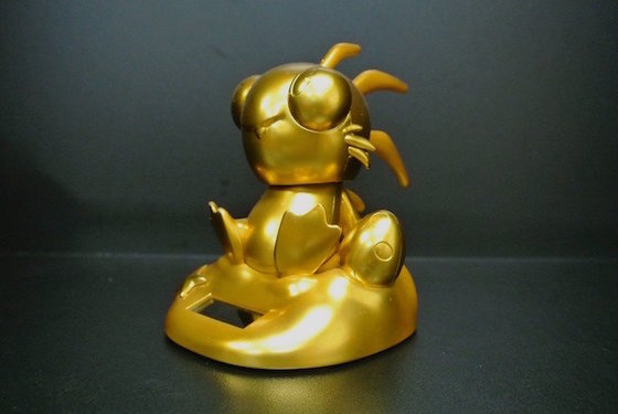 Gold Small Electronic Toys / Solar Energy Toys With Happy Worker Logo 10CM supplier