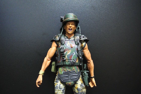 Camouflage Soldier Action Figures , Army Action Figures With Screaming Face supplier