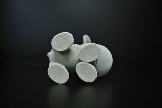 Customized Plastic Toy Figures Pile Flocking Dog 3.5 Inch For Children supplier