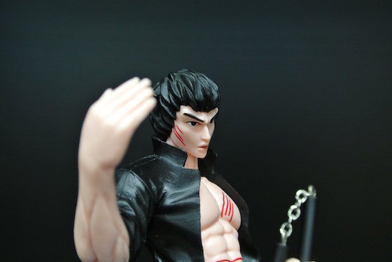 Famous Kufu Star Bruce Lee Action Figure 90 Degree PVC For Collection supplier