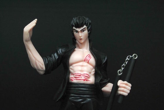 Famous Kufu Star Bruce Lee Action Figure 90 Degree PVC For Collection supplier