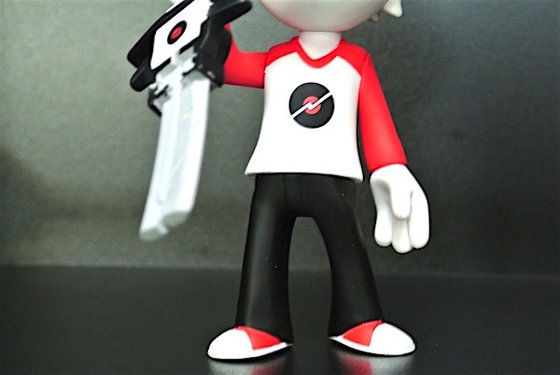 White Hair Dave Anime Action Figures , Plastic Action Figures Customized Color supplier