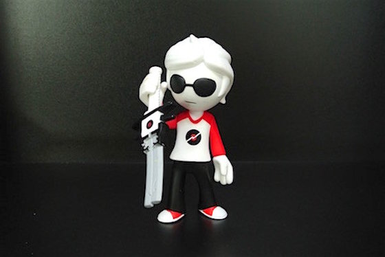 White Hair Dave Anime Action Figures , Plastic Action Figures Customized Color supplier