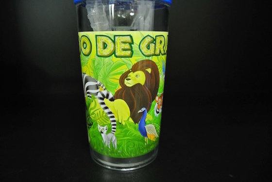 Funny Cartoon Character Water Bottle Plastic With Long Curly Straw OEM / ODM Available supplier